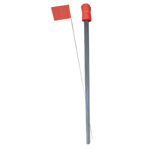 Survey Marking Flags: 100-pack Red (4" x 5") | Agri Drain