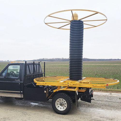 Heavy Duty Stringer Pickup Mount Remote Tile Trailer | Agri Drain
